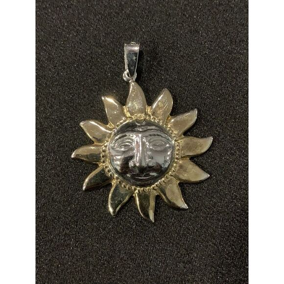 Jewelry | Celestial Sun God Pendant 925 Gold Tone And Silver | Poshmark